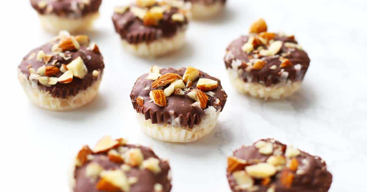 No-Bake Chocolate Coconut Almond Bites - Zested Lemon