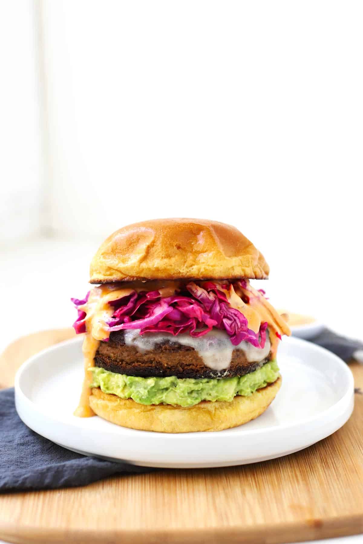 Black Bean Veggie Burger With Chipotle Aioli - Zested Lemon