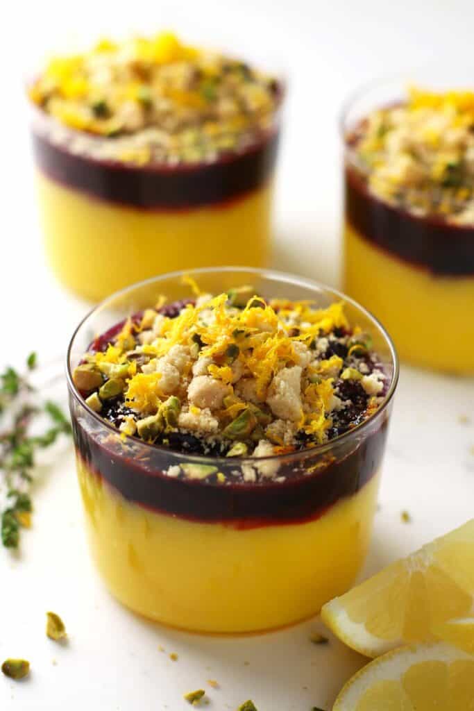 Lemon Curd and Cherry Compote - Zested Lemon