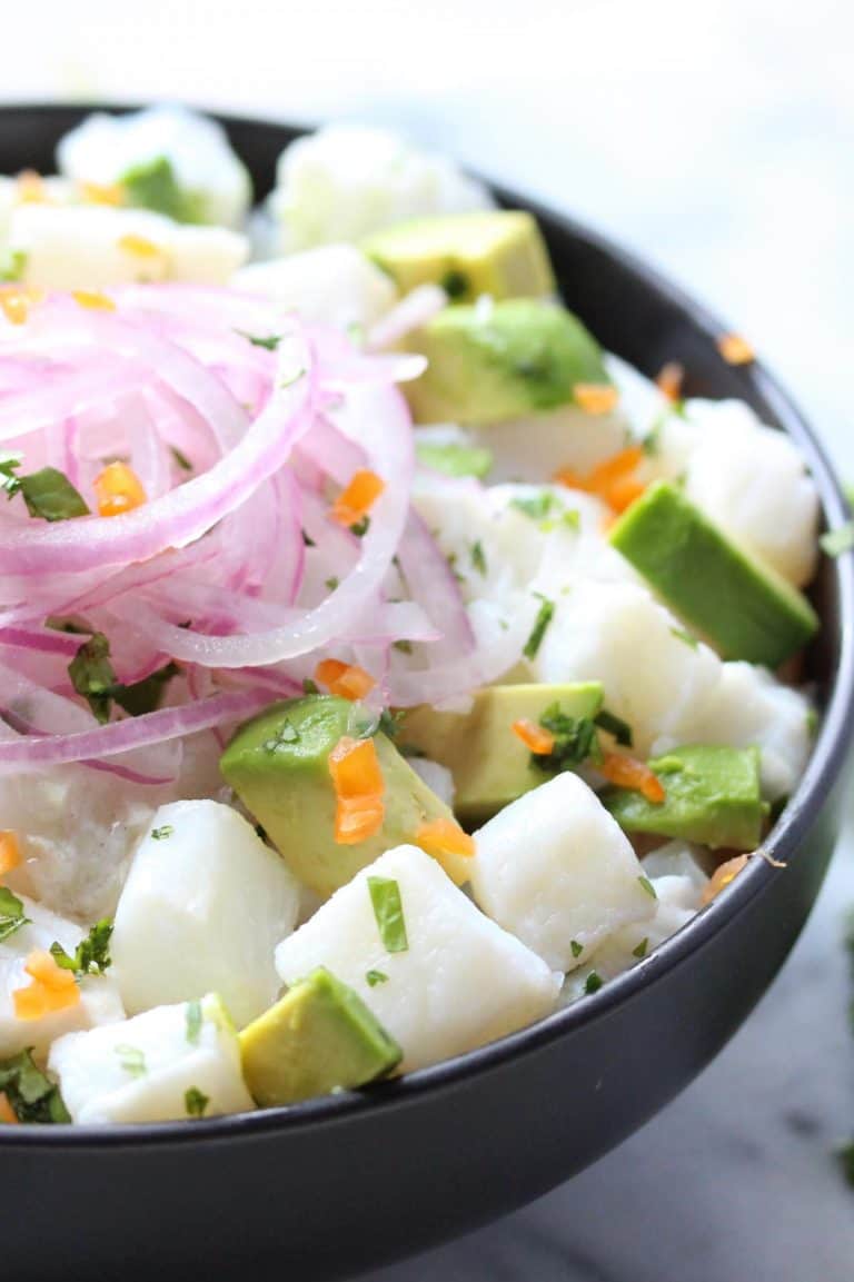 Easy Fresh Ceviche - Zested Lemon